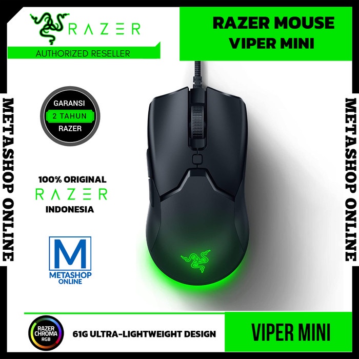 Jual Razer Viper Mini Lightweight Wired Gaming Ultrafast Mouse Chroma ...