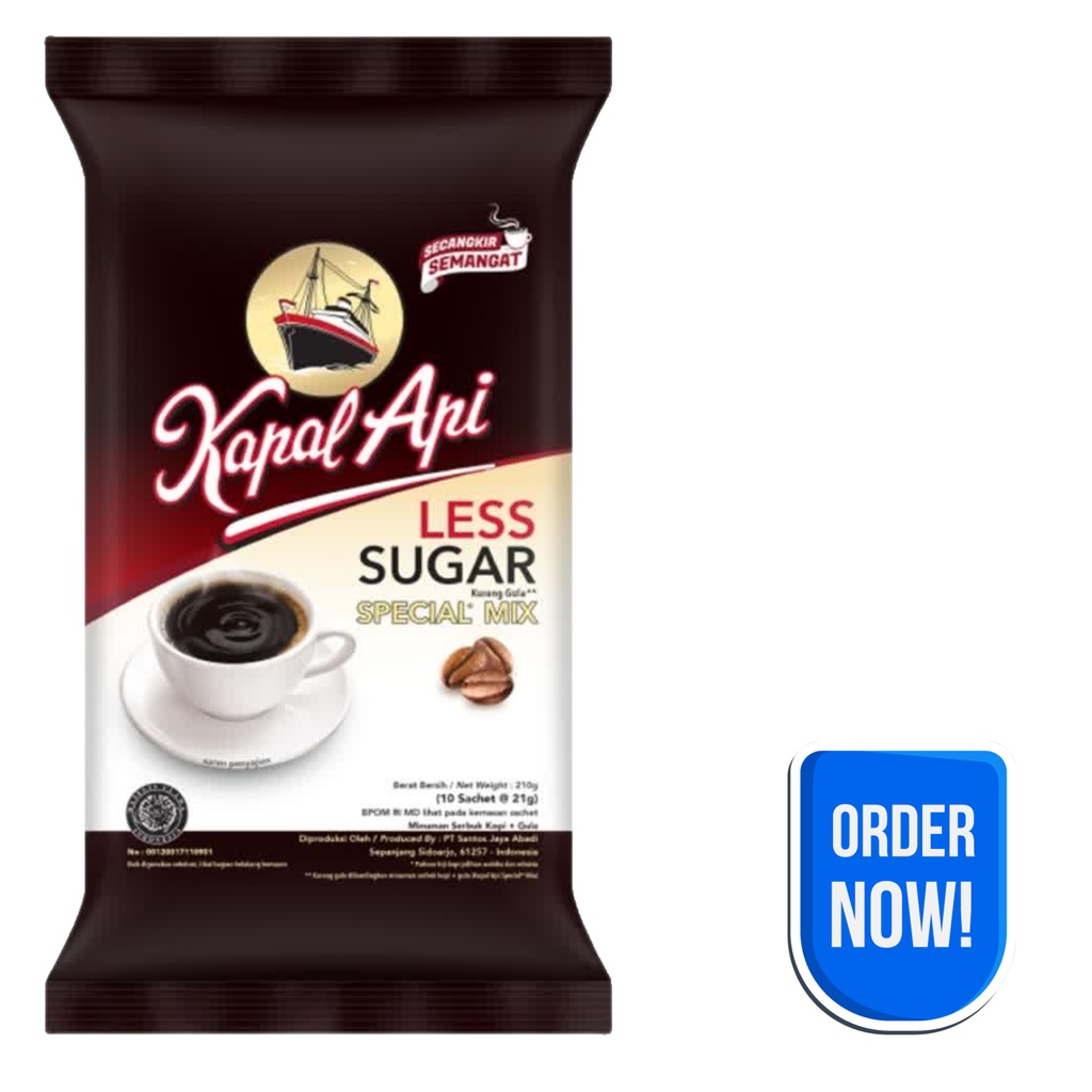 Jual FLASH SALE..!! KOPI KAPAL API SPESIAL MIX LESS SUGAR 1 RENCENG ...