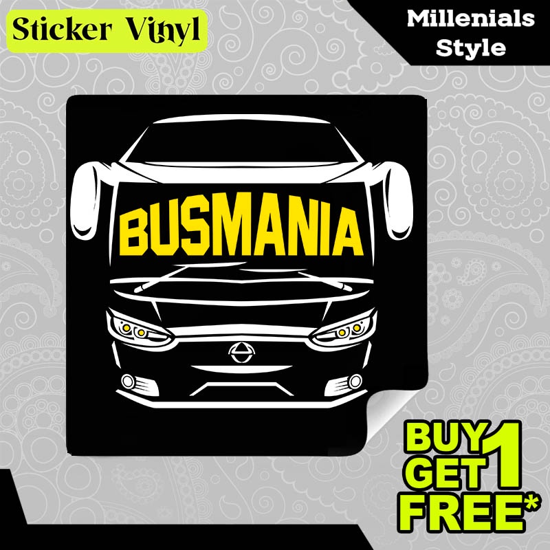 Jual Stiker Sticker BUS MANIA Komunitas Pecinta Bis Gambar Unik Desain ...