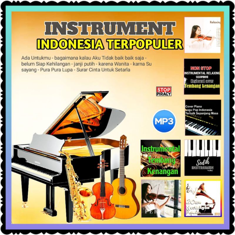 Jual KASET MP3 LAGU INSTRUMEN INDONESIA-INSTRUMENTAL MUSIK-KASET ...