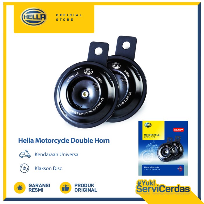 Jual Klakson Disc Hella Motorcycle Double Horn 12V - Klakson motor ...