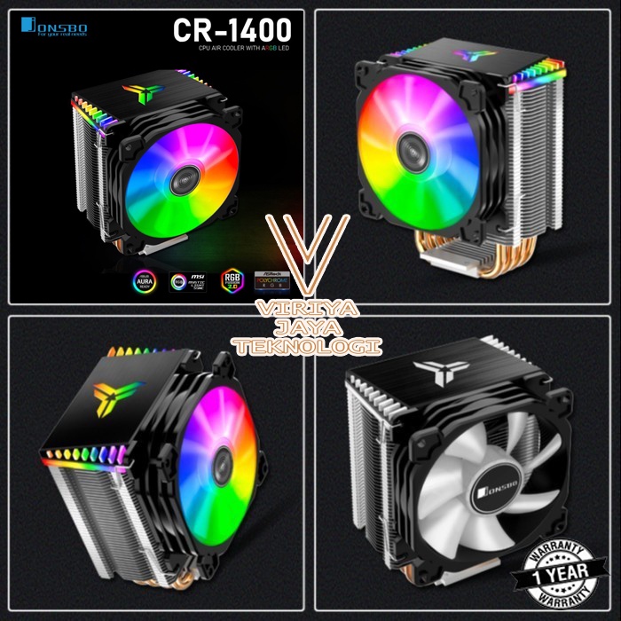 Jual JONSBO CR-1400 ARGB CPU Fan Cooling / HSF Cooler RGB | Shopee ...