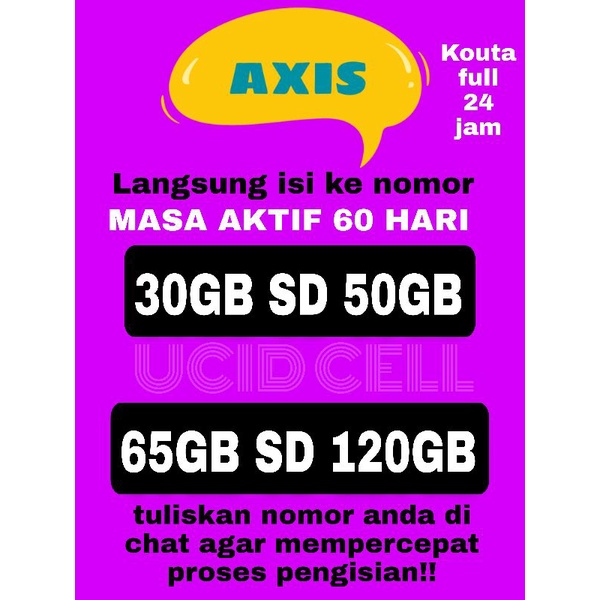 Jual paket internet axis bonus lokal Sumatera, Kalimantan, Sulawesi ...