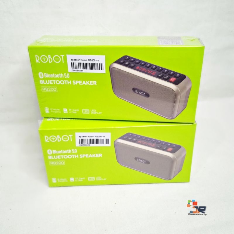 Jual BLUETOOTH SPEAKER ROBOT RB200 SPEAKER PORTABLE LED DISPLAY ...