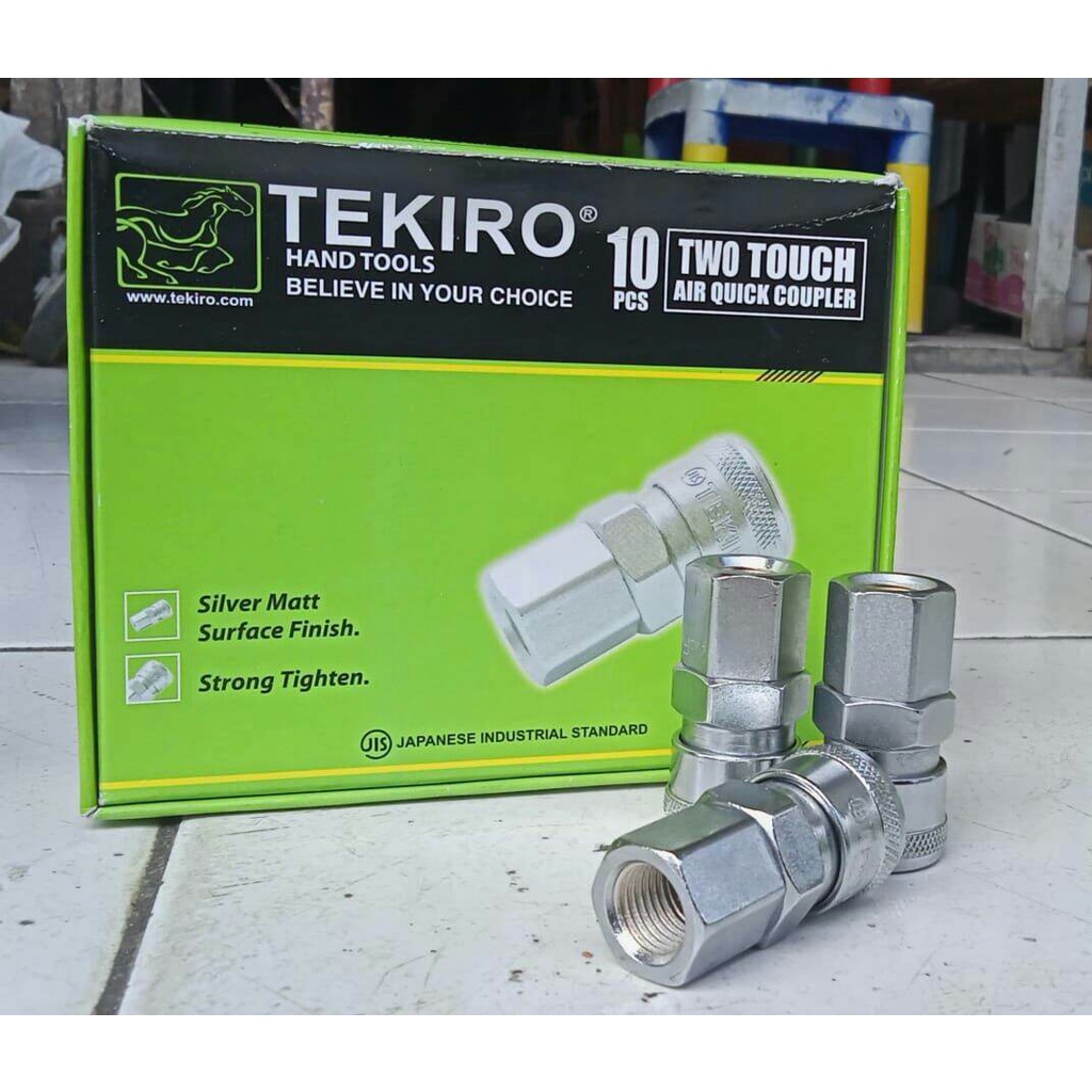 Jual TEKIRO QUICK COUPLER ANGIN SF 20 TWO TOUCH / NEPEL SAMBUNGAN KOMPRESOR SELANG ANGIN SF20 ...