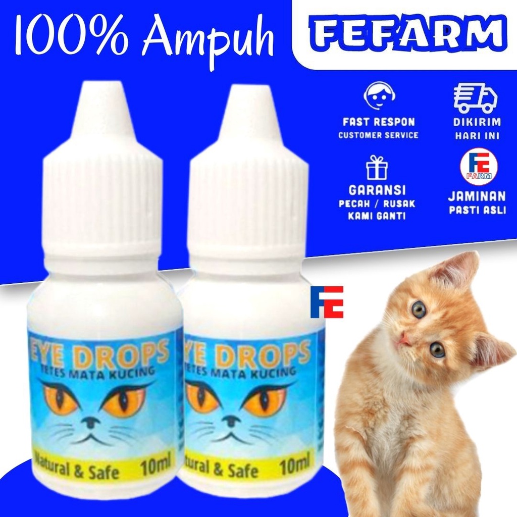 Jual Obat Tetes Mata Kucing EYE DROPS Obat Sakit Mata Kucing Belekan ...