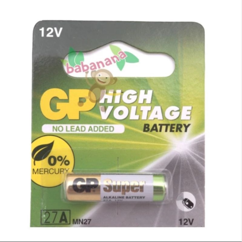 Jual Battery GP High Voltage Super 27A 12V A27 baterai remote mobil ...