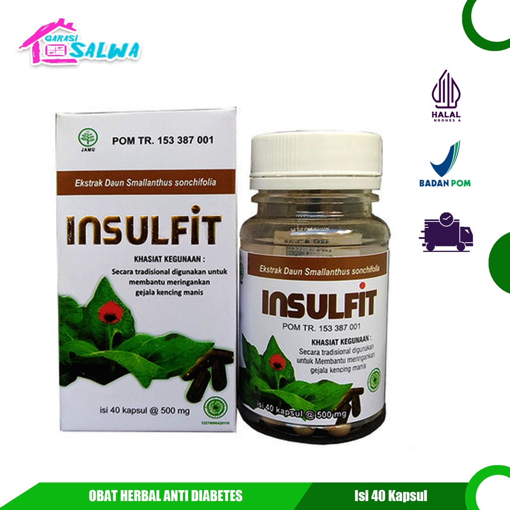 Jual Insulfit Kapsul Herbal Insulvit Daun Insulin Obat Diabetes ...