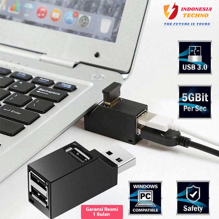 Jual Mini USB Hub Super Speed USB 3.0 3 Ports Colokan Komputer Cabang 3 ...