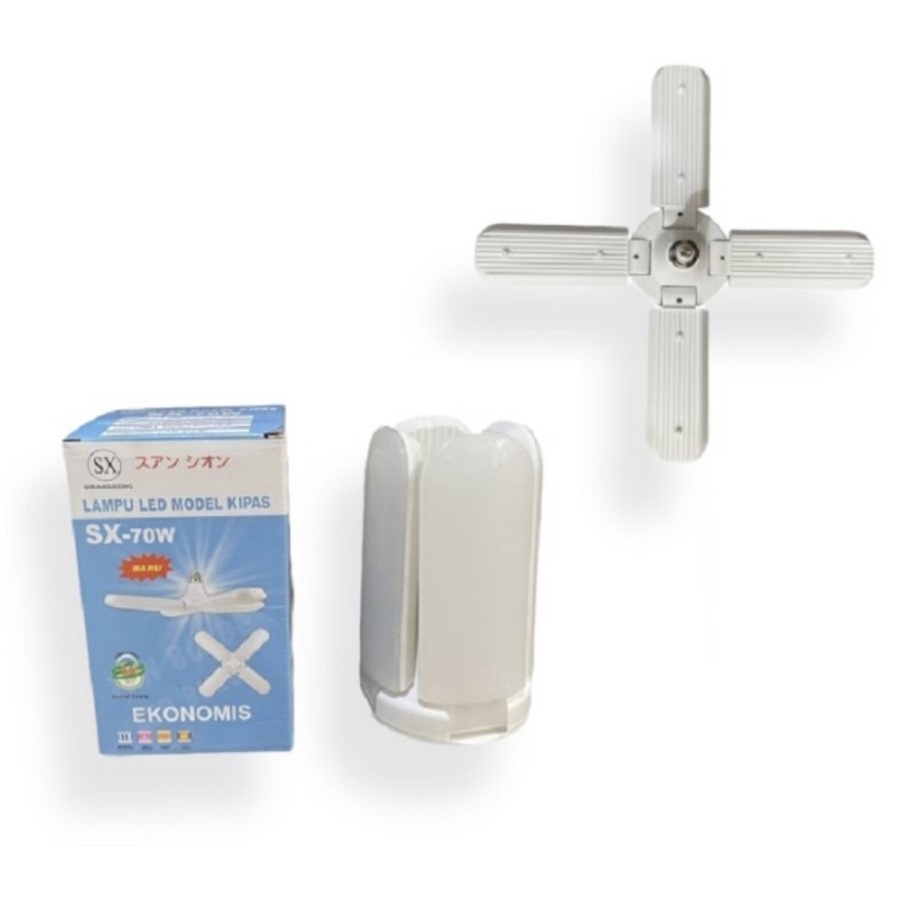 Jual COD LAMPU EMERGENCY SX-70W//LAMPU LED MODEL KIPAS 4 SISI SX-70W ...
