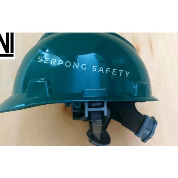 Jual Helm Proyek Safety Hijau SNI Lengkap Tali Dagu & Fastrack Kualitas ...