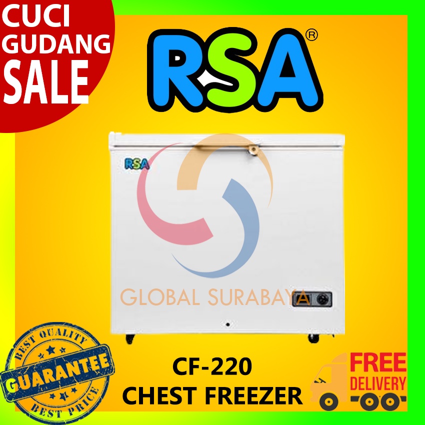 Jual RSA CF 220 Chest Freezer | Shopee Indonesia