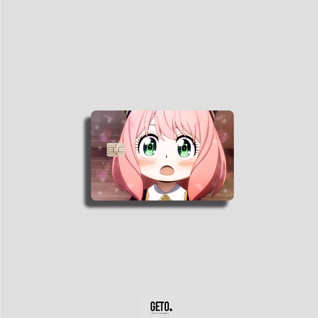 Jual Stiker kartu ATM skin anime viral Spy X Family karakter Anya ...