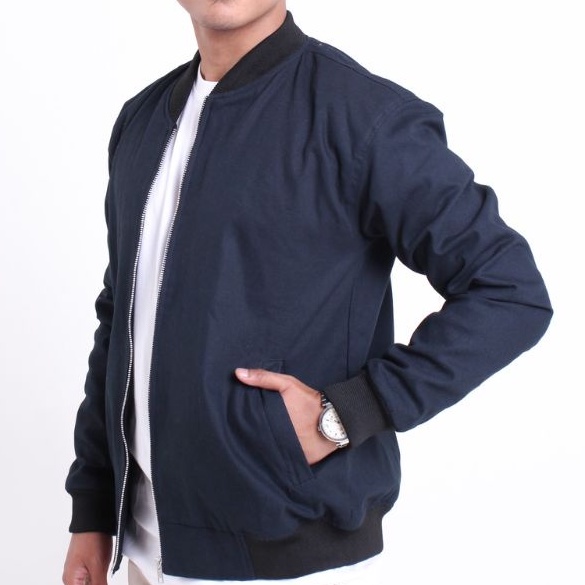 Jual Jaket Bomber Pria Bahan Canvas Bomber Pria Best Seller | Shopee ...