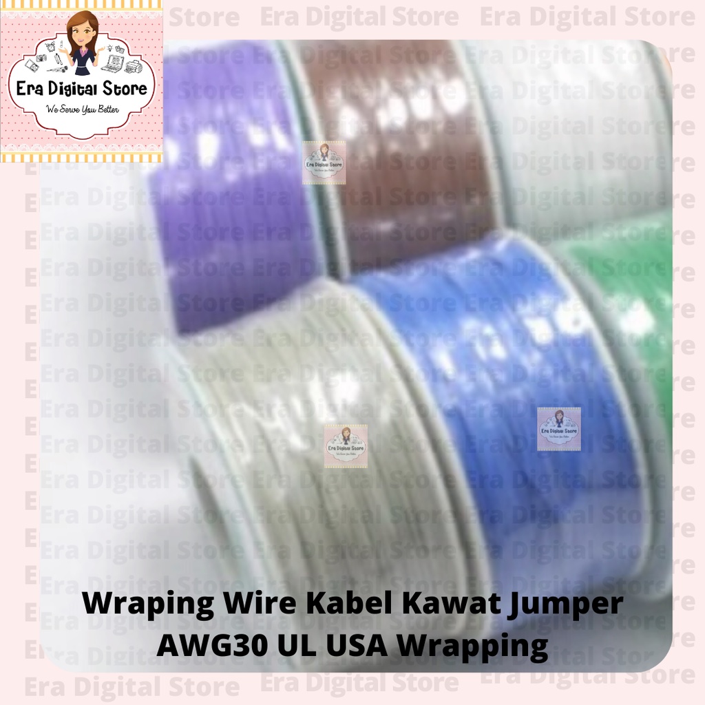 Jual Wraping Wire Kabel Kawat Jumper AWG30 UL USA Wrapping | Shopee ...