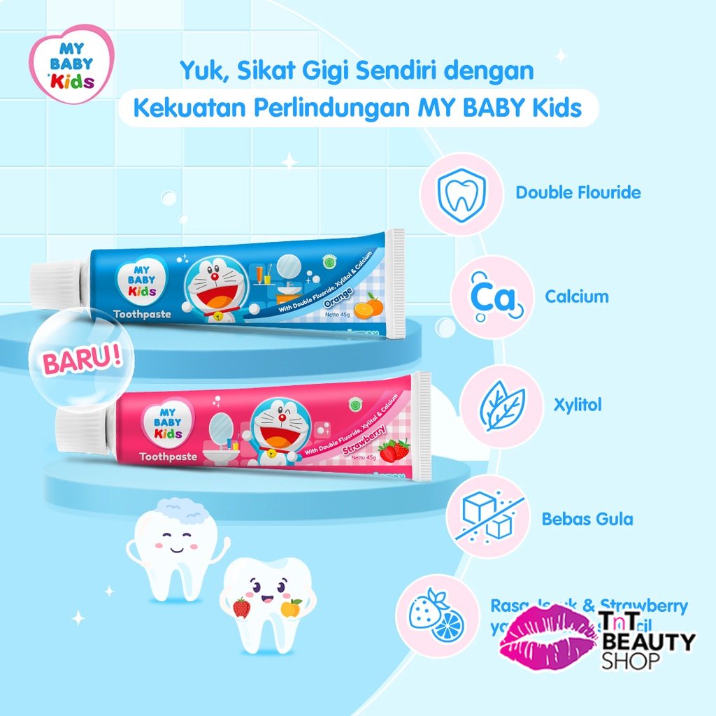 Jual My Baby Kids Toothpaste 45 gr - Strawberry - Orange | Pasta Gigi ...
