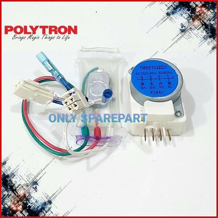 Jual ONS Timer Defrost Bimetal fuse kulkas POLYTRON 2 pintu 1 Set ...