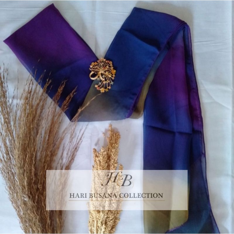 Jual selendang sifon gradasi / senteng Bali | Shopee Indonesia