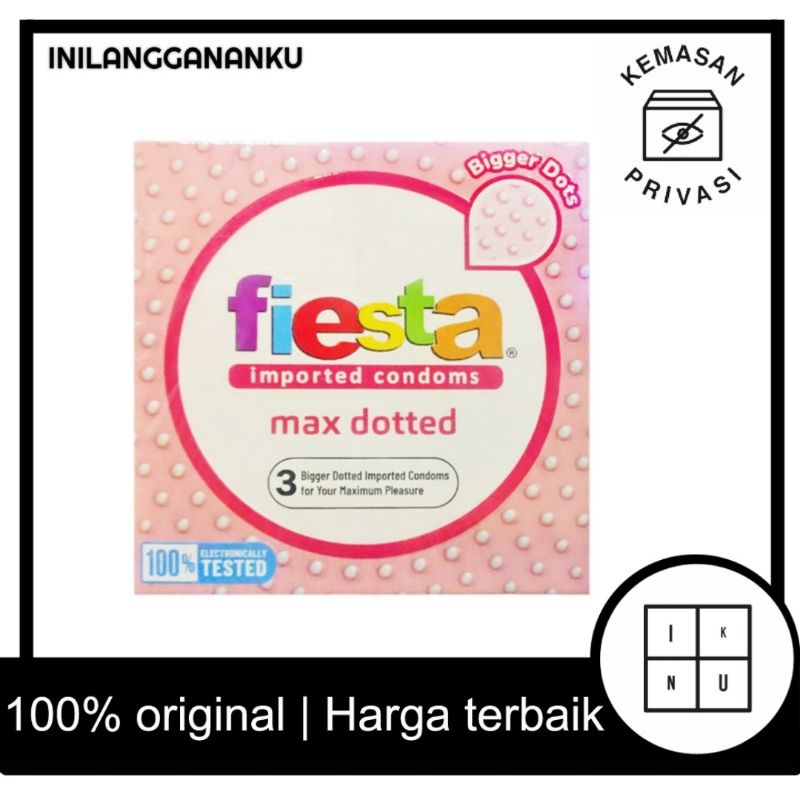 Jual Kondom Fiesta Max Dotted Isi 3 pcs | Shopee Indonesia