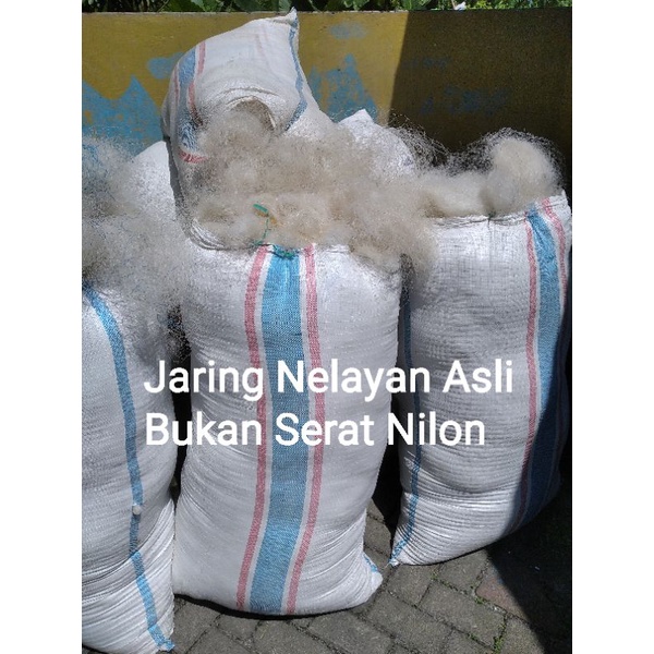 Jual Jaring Nelayan Filter Aquarium Kolam Koi 1 kg pengganti japmat ...