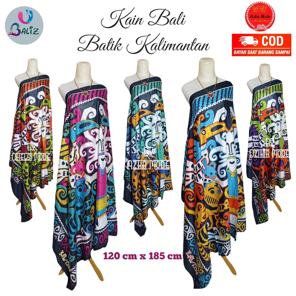Jual Kain Bali Pantai - Kain Bali Motif Batik Kalimantan Jumbo - Sarung ...
