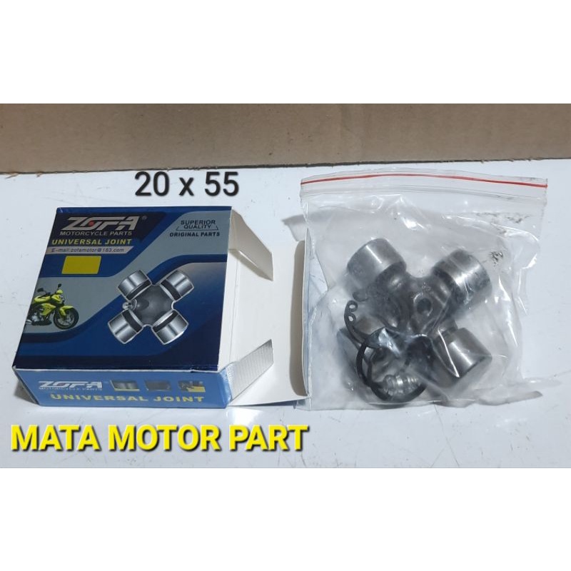 Jual CROSS UNIVERSAL JOINT 20X55 Bagian Kopel Belakang motor VIAR TOSSA ...