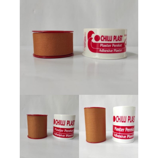 Jual Plester chilli plast 2,5cm, 5cm, 7,5cm/ plester coklat lebar ...