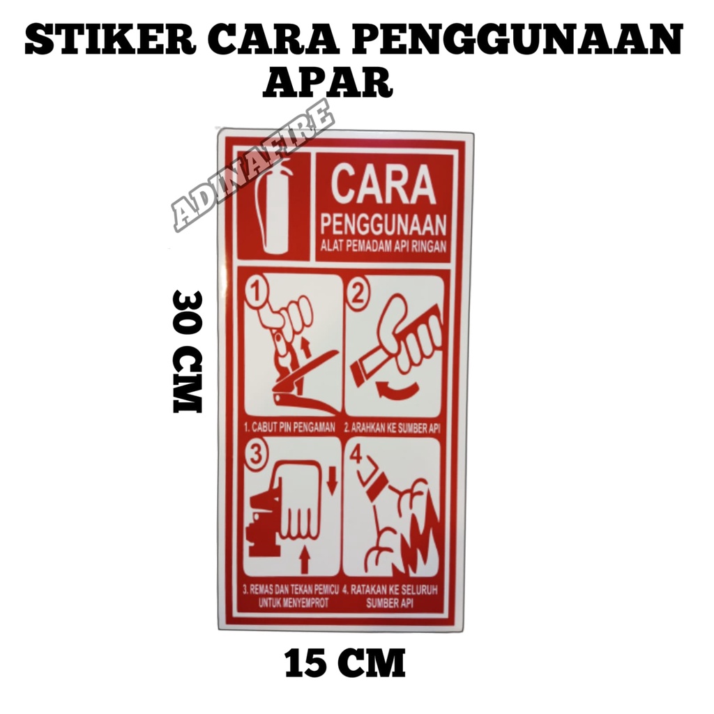 Jual STIKER TATA CARA PENGGUNAAN APAR | Shopee Indonesia Jual STIKER TATA CARA PENGGUNAAN APAR | Shopee Indonesia