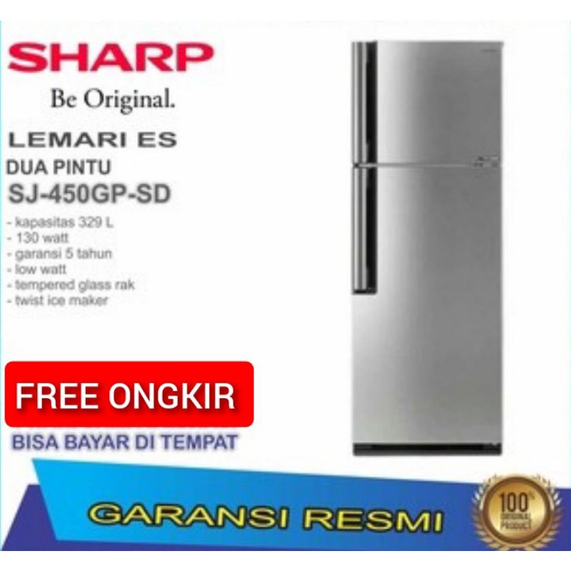 Jual KULKAS 2 PINTU SHARP SJ 450 SJ450 JUMBO | Shopee Indonesia