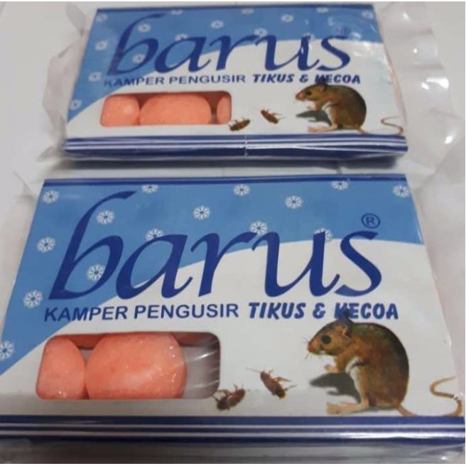Jual KAMPER BARUS ANTI TIKUS & KECOA & SERANGGA 1 BOX 12 PAK | Shopee ...
