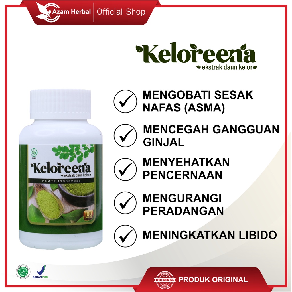 Jual Keloreena Kapsul Daun Kelor Berkualitas Ekstrak Moringa Oleifera ... Jual Keloreena Kapsul Daun Kelor Berkualitas Ekstrak Moringa Oleifera ...