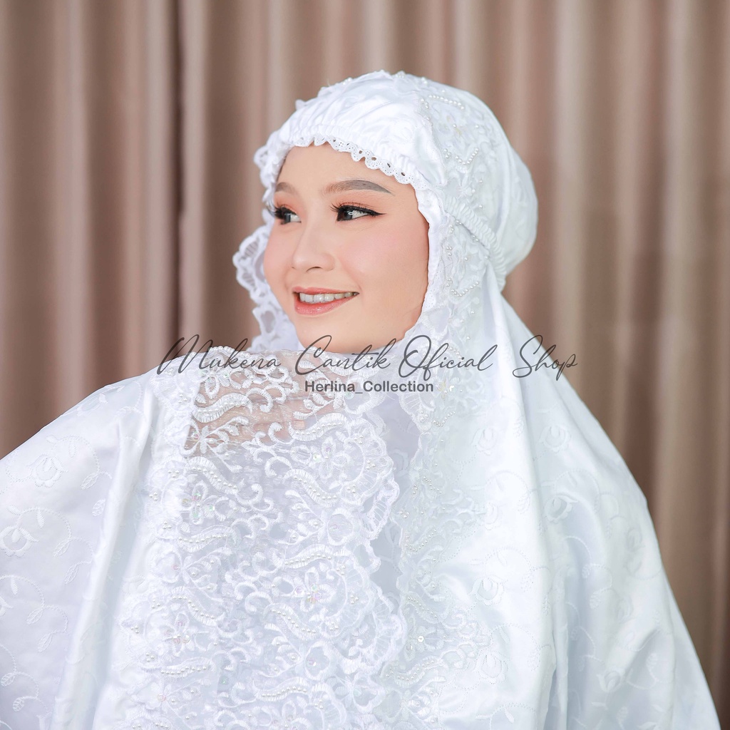 Jual Mukena Pengantin Dewasa Sutra Paris Premium Renda Diamond WARNA ...