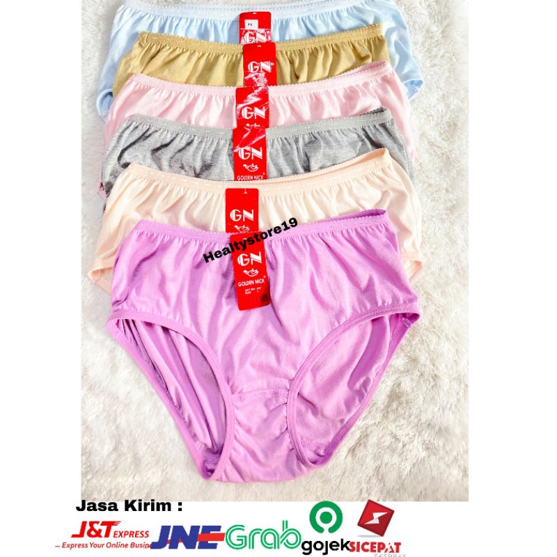 Jual 6 PCS CELANA DALAM GOLDEN NICK 937/ CD WANITA MODEL MAXI, CD GOLDEN NICK | Shopee Indonesia