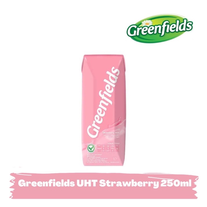 Jual SUSU GREENFIELDS UHT STRAWBERRY MILK 250 ml | Shopee Indonesia