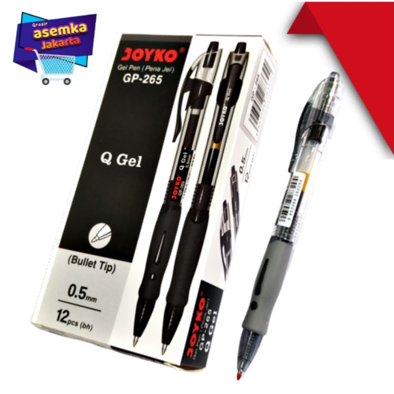 Jual Gel Pen Pulpen Pena Joyko GP-265 Q Gel 0.5 mm 12pcs | Shopee Indonesia