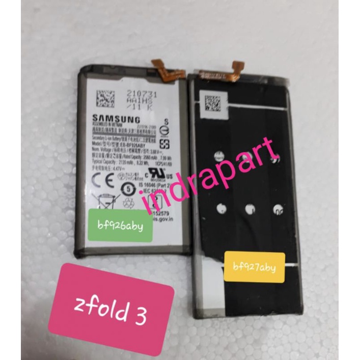 Jual Batre baterry Samsung galaxy Z fold 3 BF926aby harga satuan original copotan readyyy ...