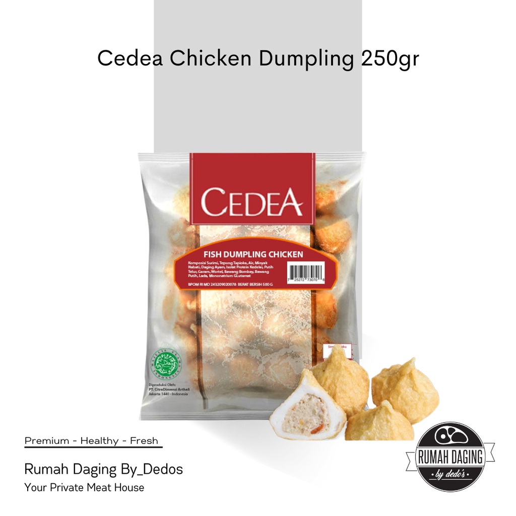 Jual CEDEA CHICKEN DUMPLING 250gr | CEDEA BASO SEAFOOD OLAHAN | Shopee ...