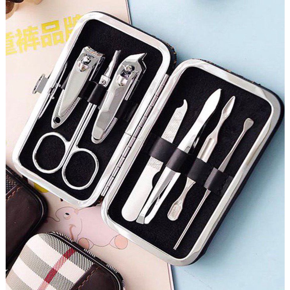 Jual JM Manicure Pedicure set 7in1 Menipedi Set Dompet paket Gunting ...