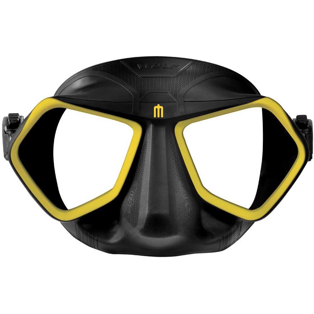 Jual Mask Omer Wolf Black/Yellow Freediving and Spearfishing | Shopee ...