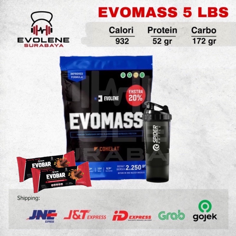 Jual Evolene Evomass Evo Mass Gainer 5lbs 5lb | Shopee Indonesia