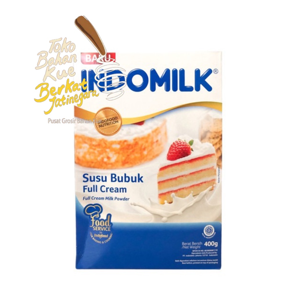 Jual SUSU BUBUK INDOMILK FULL CREAM 400 GR | Shopee Indonesia