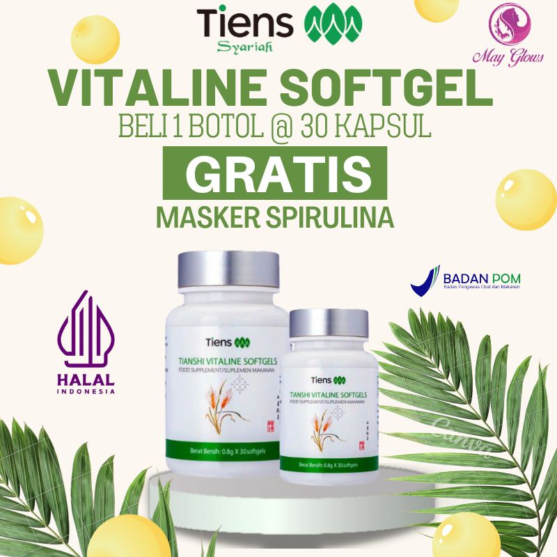 Jual VITALINE SOFTGELS / PENCERAH KULIT TERAMPUH / 100% ORIGINAL TIENS | Shopee Indonesia