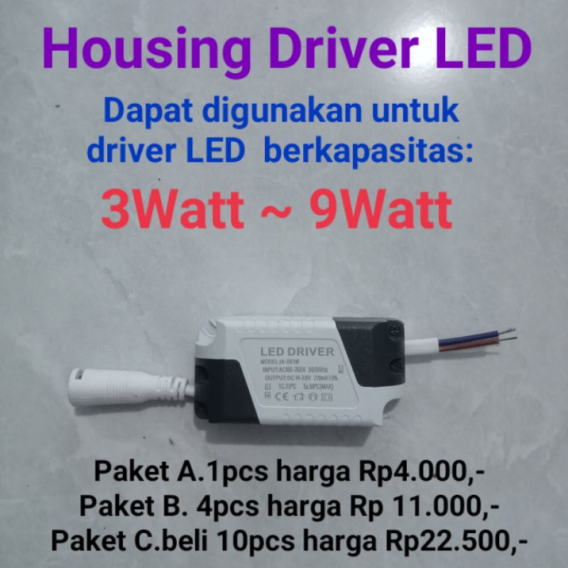 Jual Tempat driver LED/housing Driver LED 3W ~ 9W | Shopee Indonesia