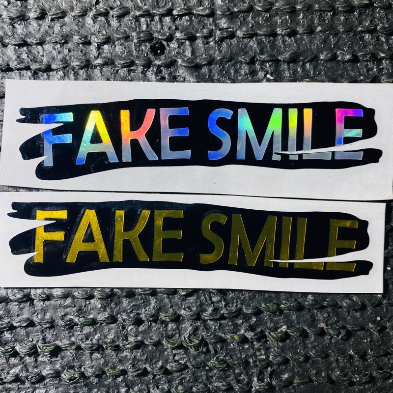 Jual stiker cuting fake smile sticker cutting fakesmile stiker motor ...