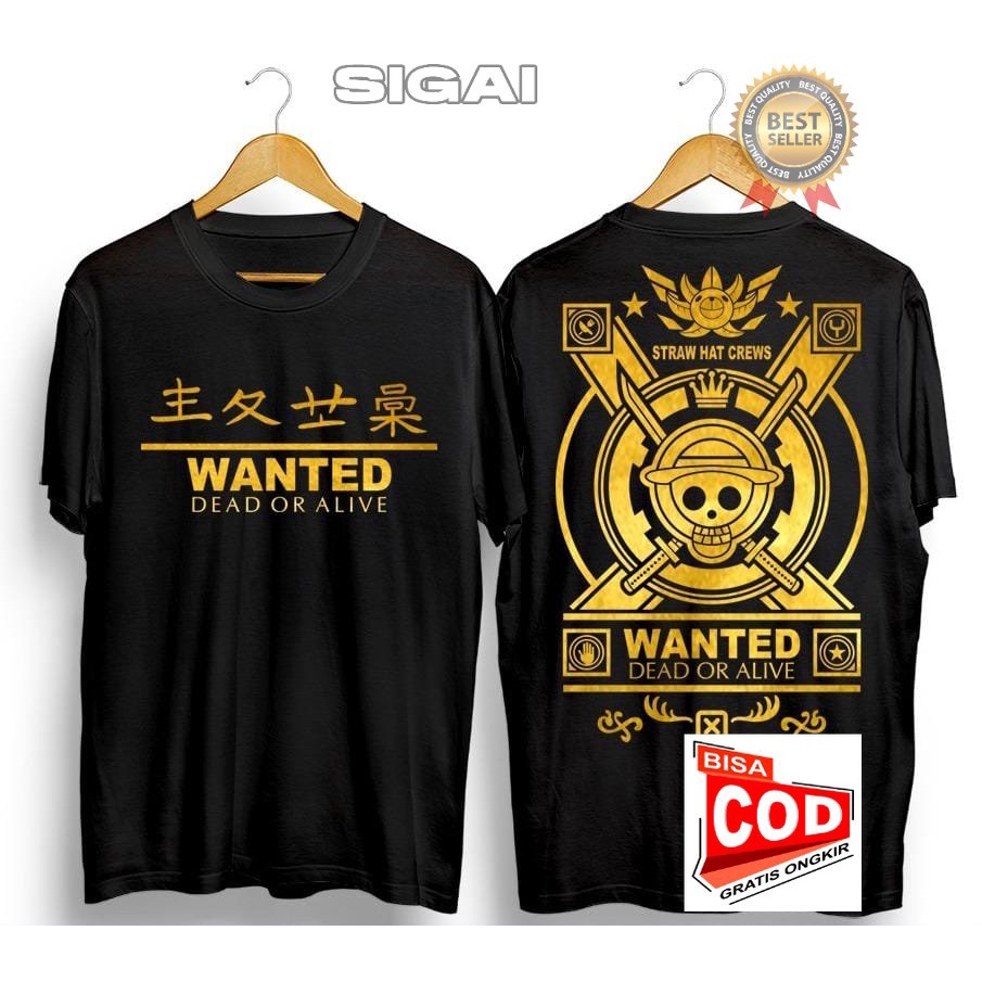 Jual KAOS ONE PIECE GOLD / BAJU DISTRO PRIA / KAOS PRIA KEREN TERBARU ...