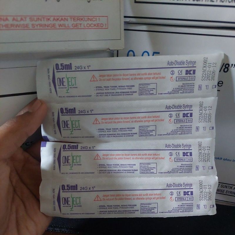 Jual Spuit 0.5ml Onejeck dan spuit 0.05ml Onejeck | Shopee Indonesia