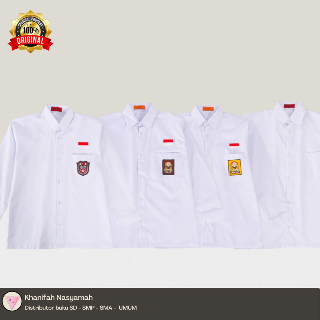 Jual Baju Putih SD-SMP-SMA Premium | Seragam Atasan SD-SMP-SMA Putih ...