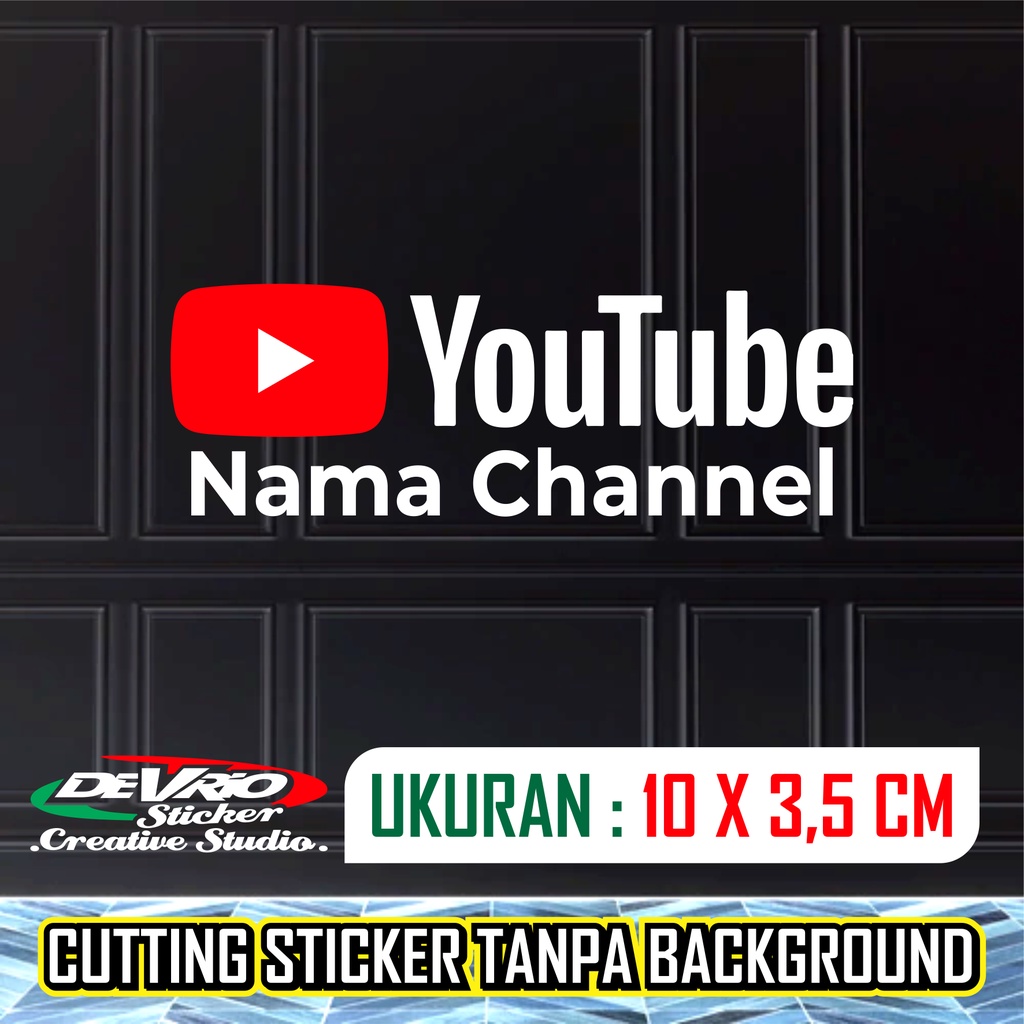 Jual Stiker Youtube Channel Cutting Sticker Custom Suka Suka untuk ...