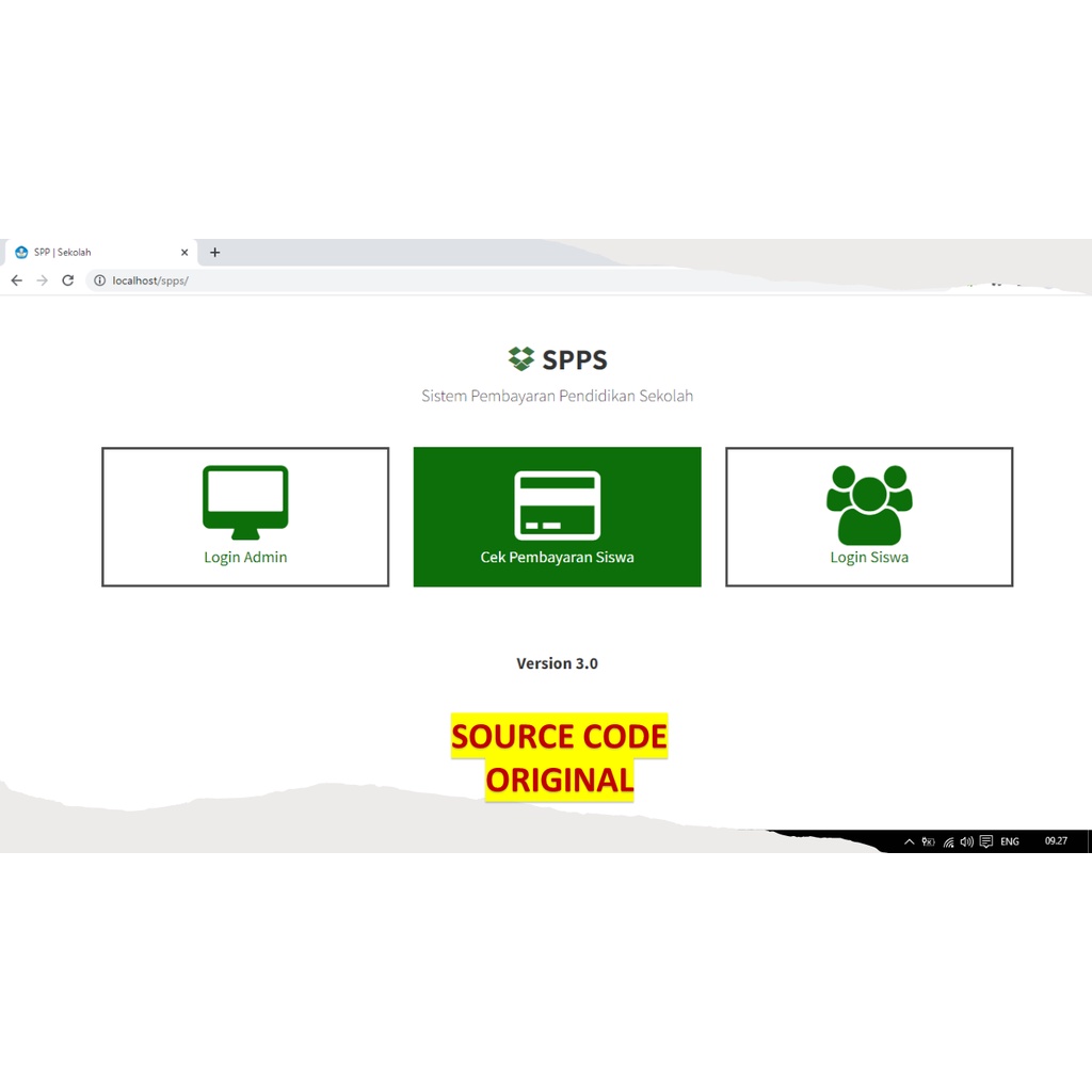 Jual Source Code Aplikasi Pembayaran SPP Sekolah Berbasis Web - SPPS V3 | Shopee Indonesia