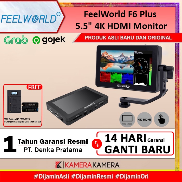 Jual Feelworld F6 Plus 5 5 4k Hdmi Monitor Shopee Indonesia